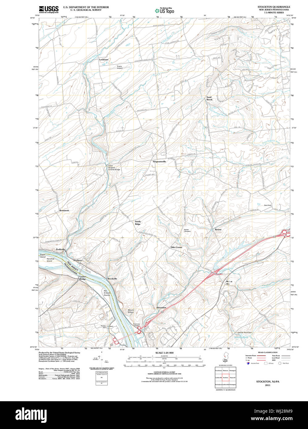 Stockton new jersey map Cut Out Stock Images & Pictures - Alamy