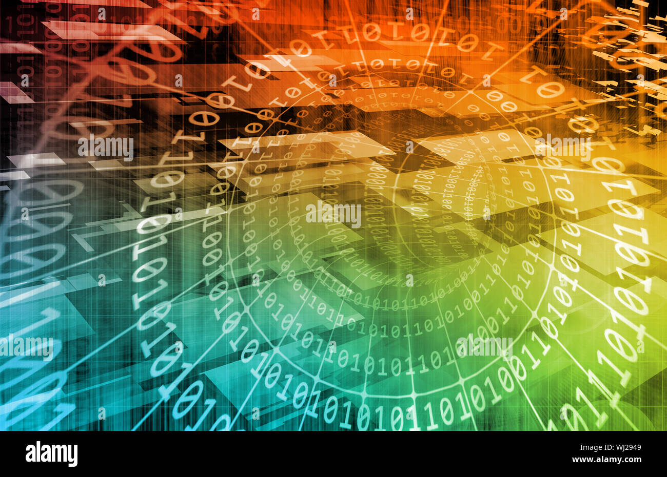 Internet Abstract as a Tech Art Background Stock Photo - Alamy