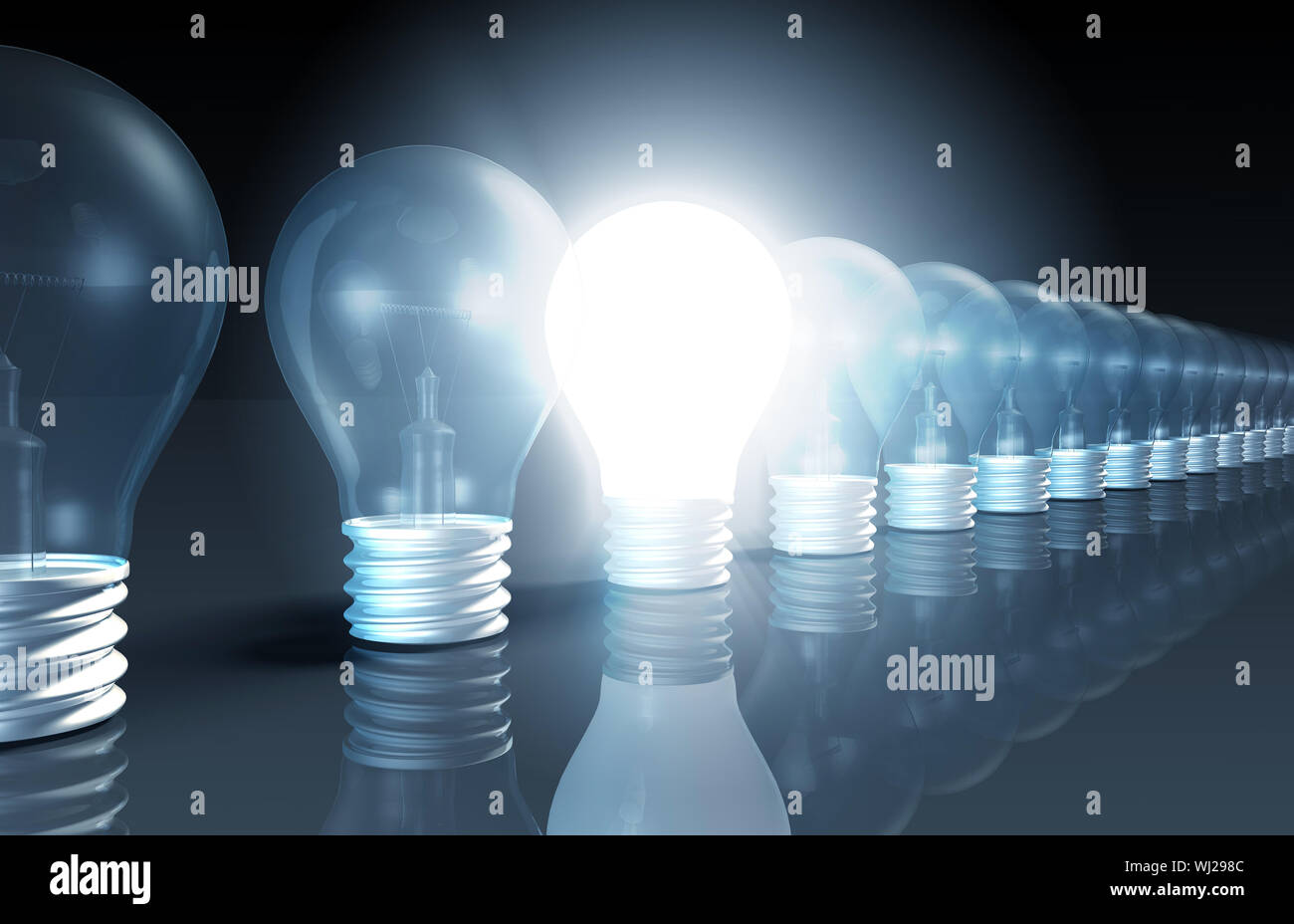 Innovation as Concept with a Sudden Inspiration Stock Photo - Alamy