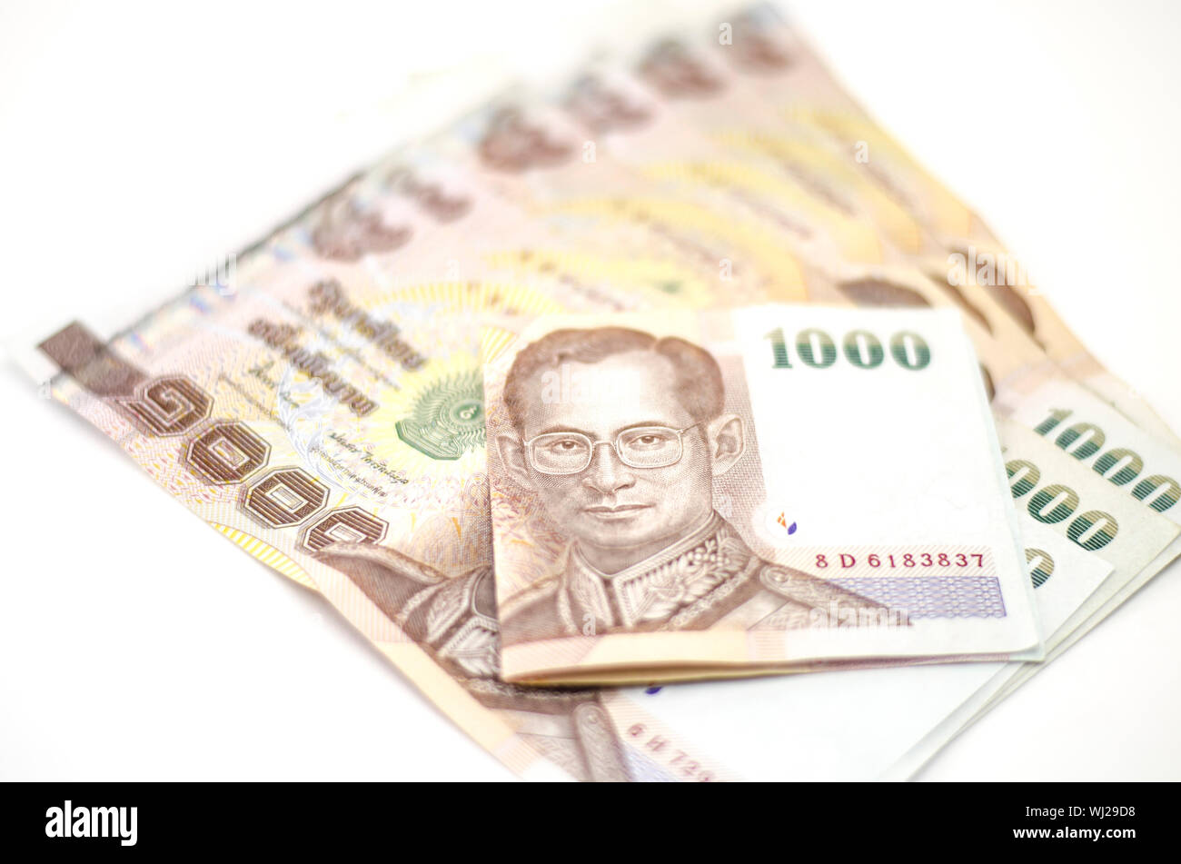 thai banknote isolated on white background Stock Photo - Alamy