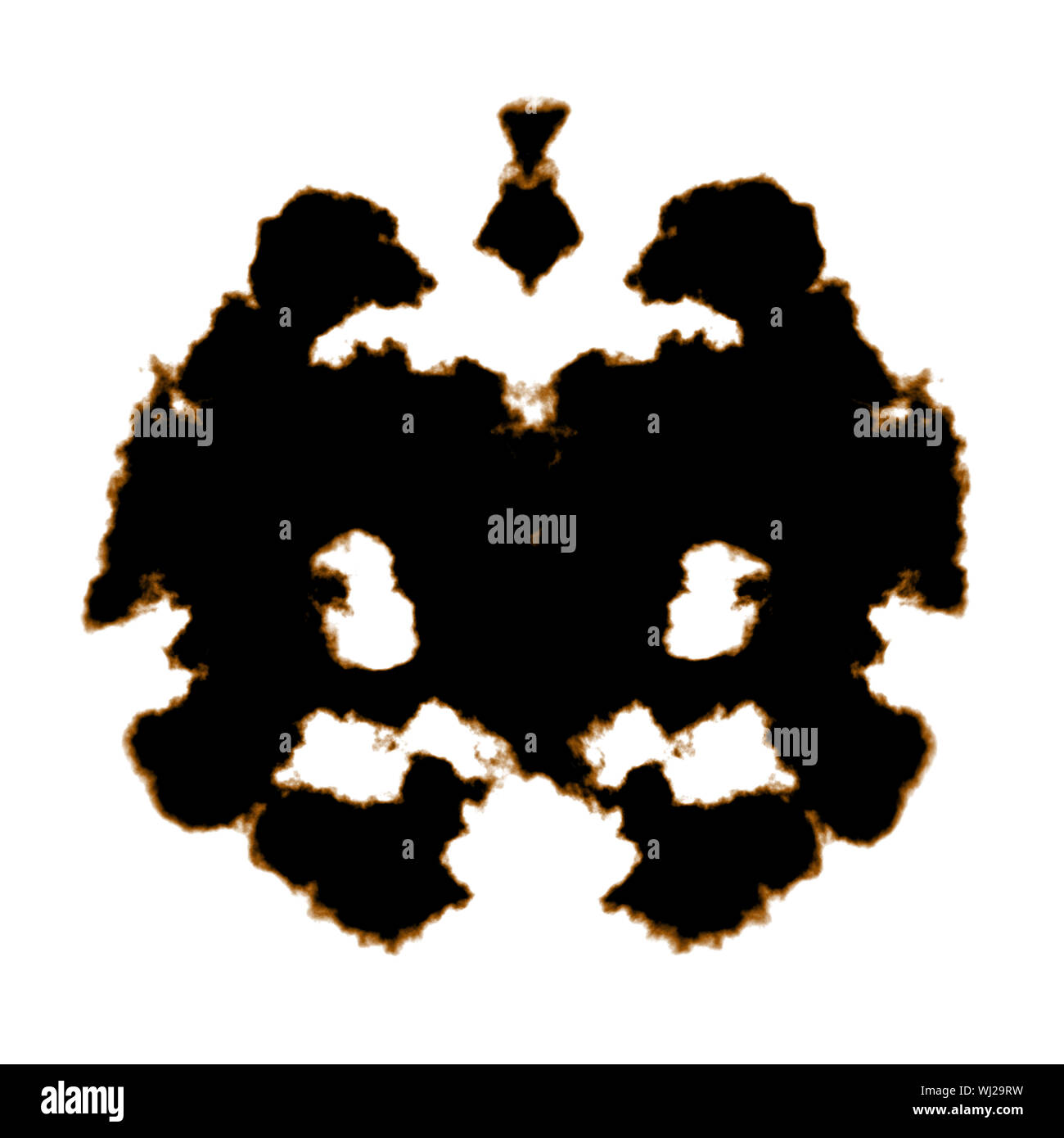 Rorschach Test of an Ink Blot Card Stock Photo - Alamy