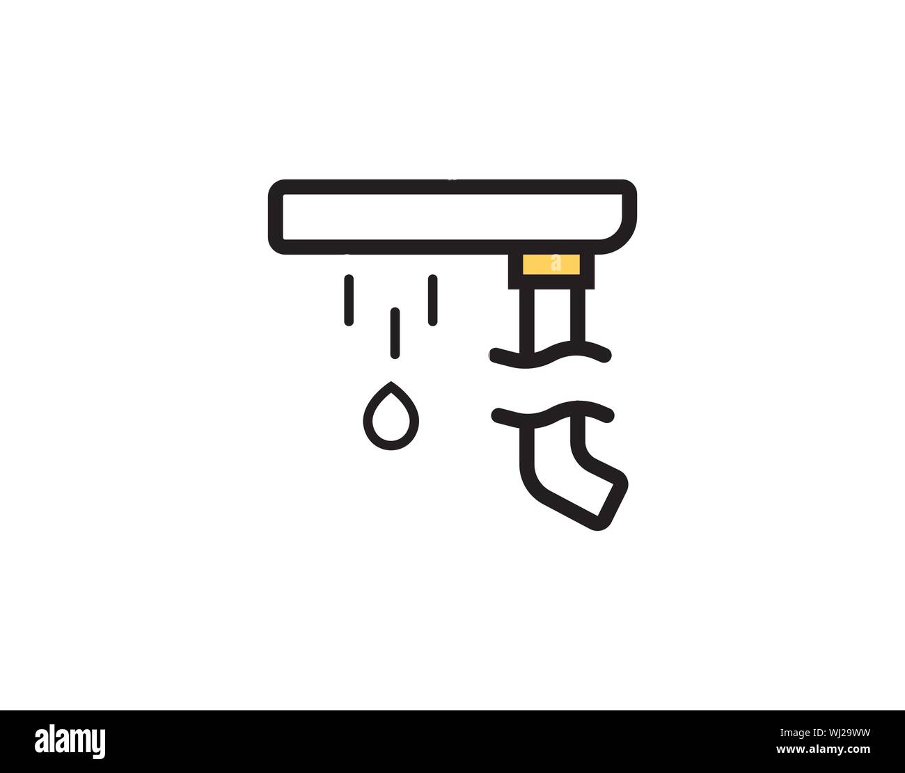 Plastic gutter Stock Vector Images - Alamy