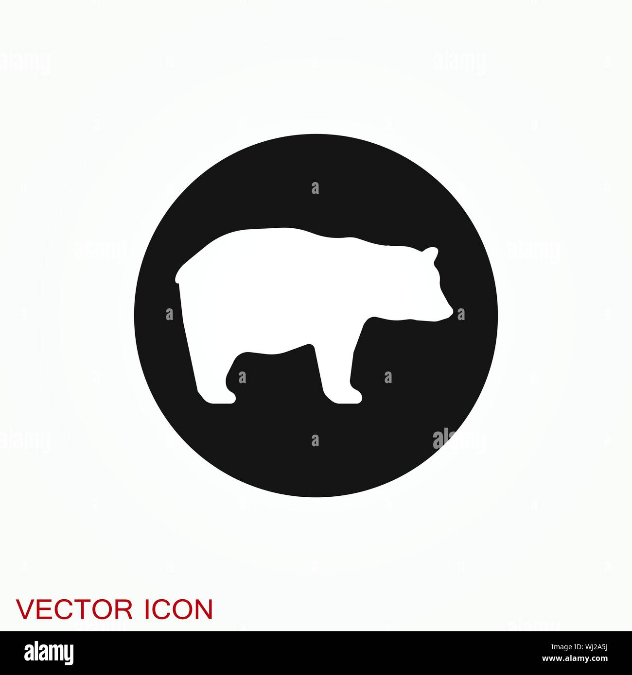Bear icon. Vector concept illustration for design Stock Vector Image ...