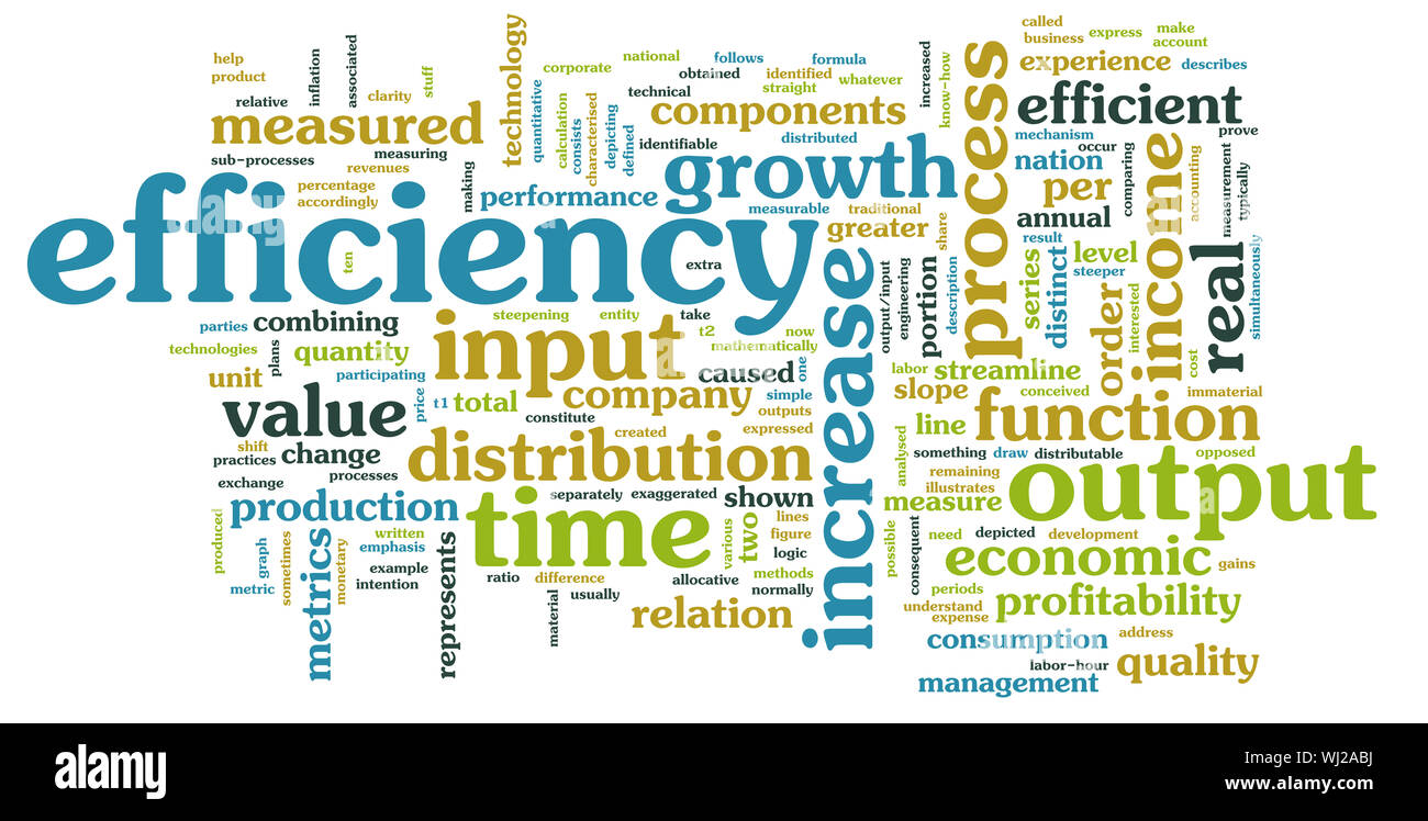 Efficiency output Cut Out Stock Images & Pictures - Alamy