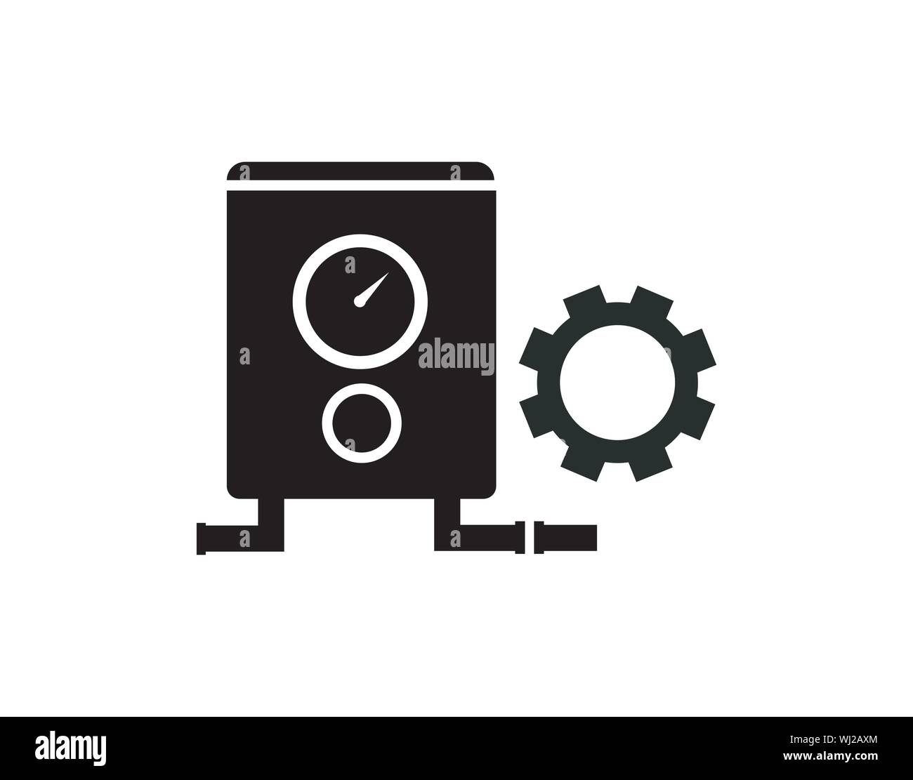 Water heater installation vector vectors hi-res stock photography and ...