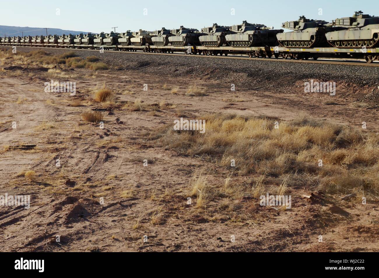 Tanks on freight train USA Stock Photo - Alamy