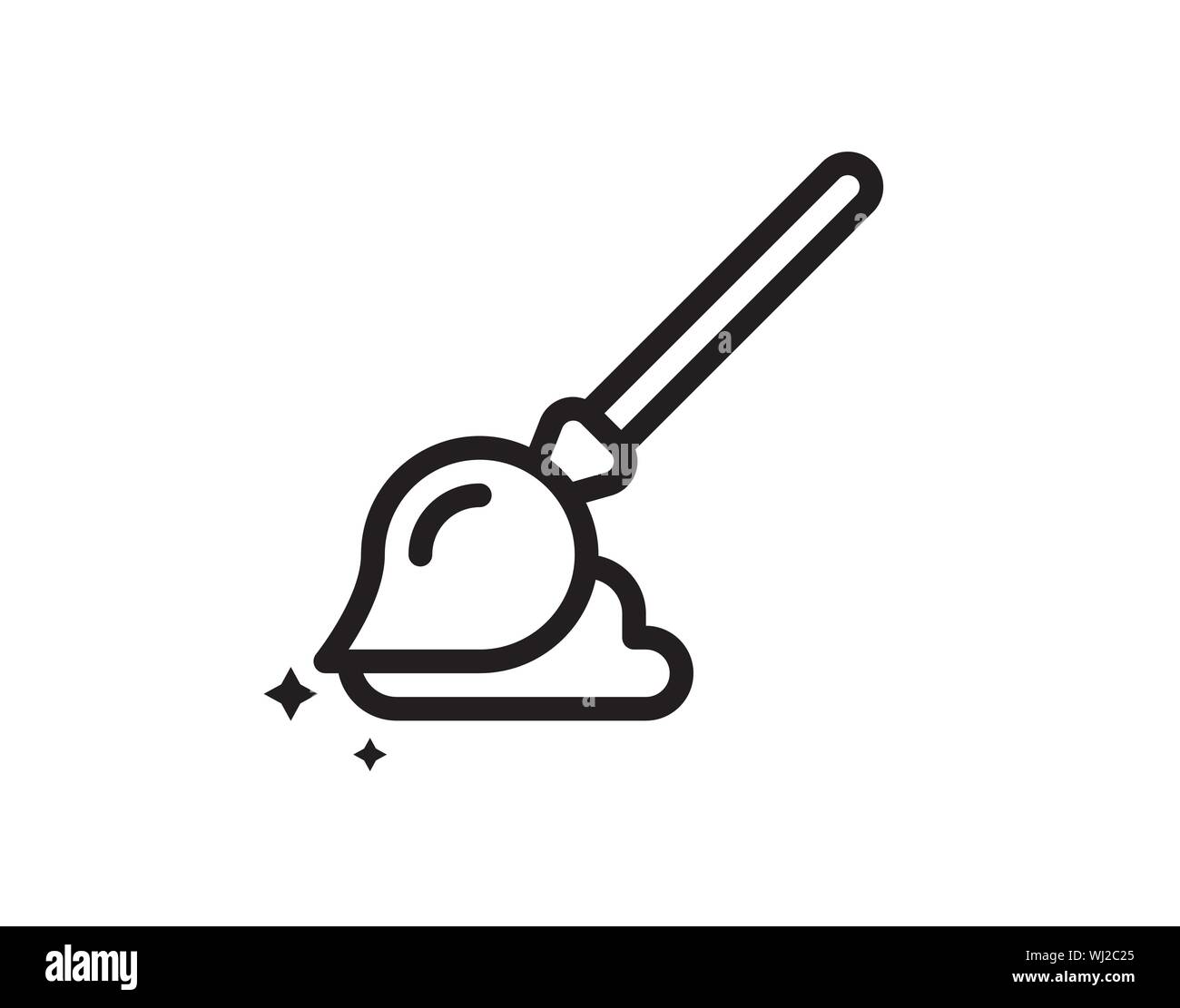 Mop white cleaner Stock Vector Images - Alamy
