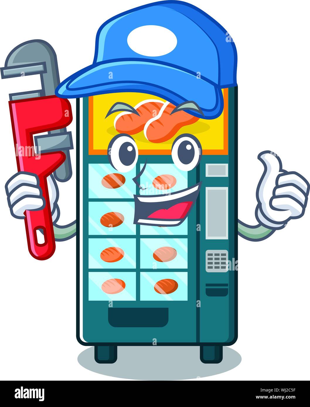 Plumber bakery vending machine in the cartoon Stock Vector Image & Art ...