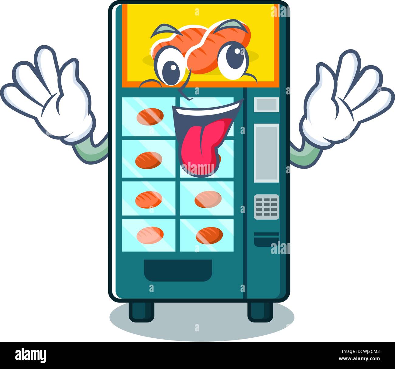 Crazy bakery vending machine in the cartoon Stock Vector Image & Art ...