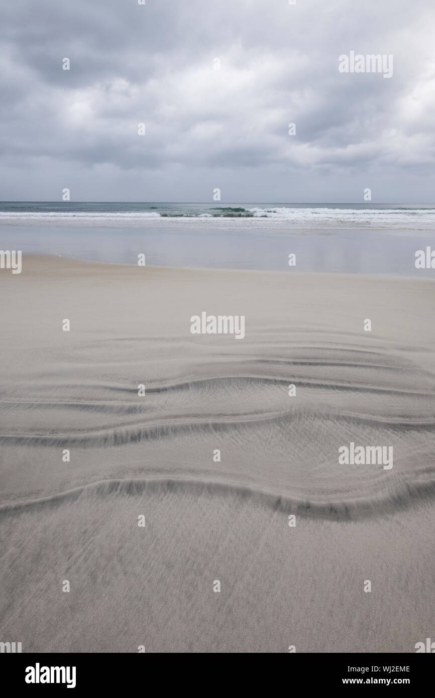 Windswept beach on Lofoten Islands Norway Stock Photo - Alamy