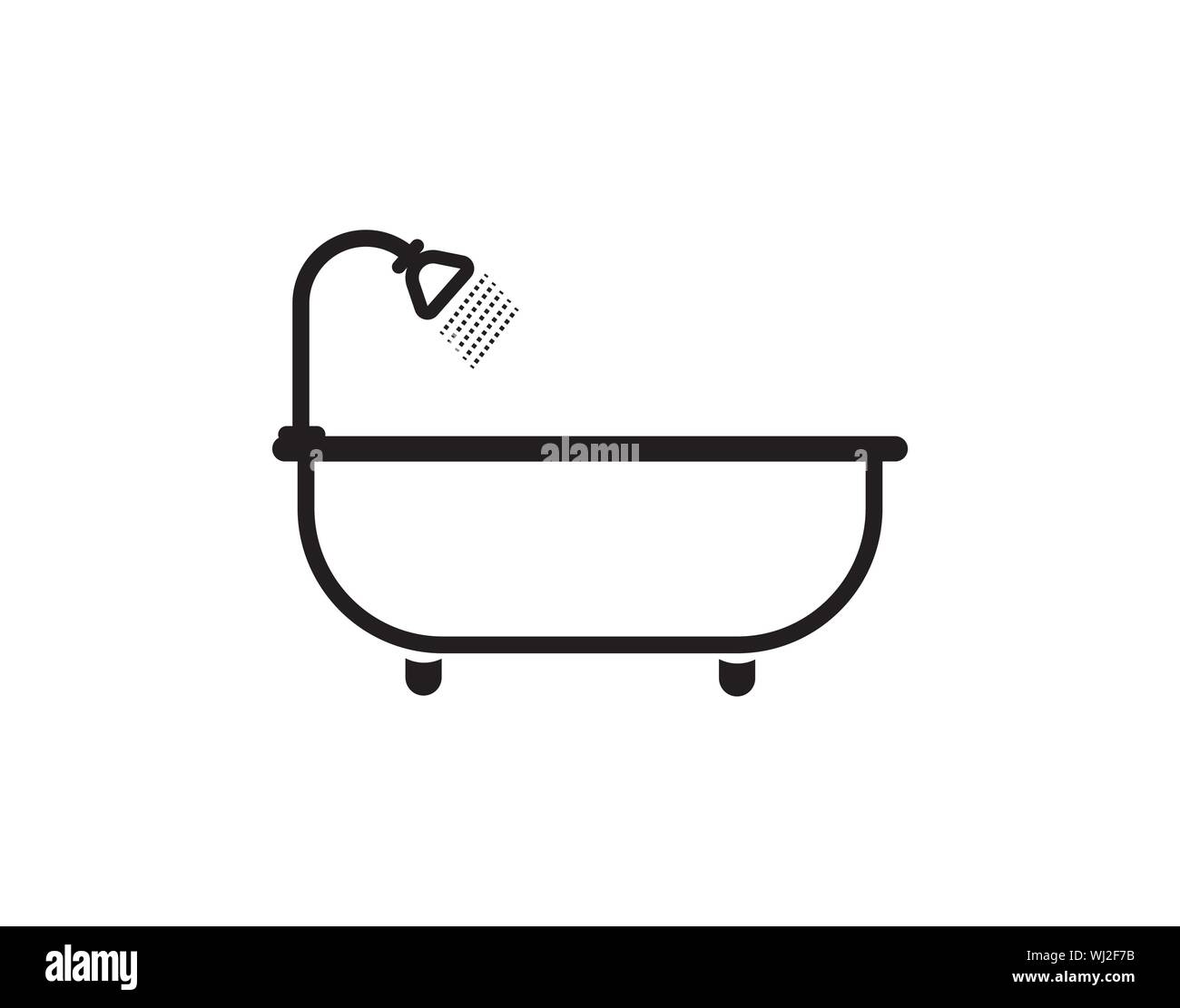 Bath icon vector image Stock Vector Image & Art - Alamy