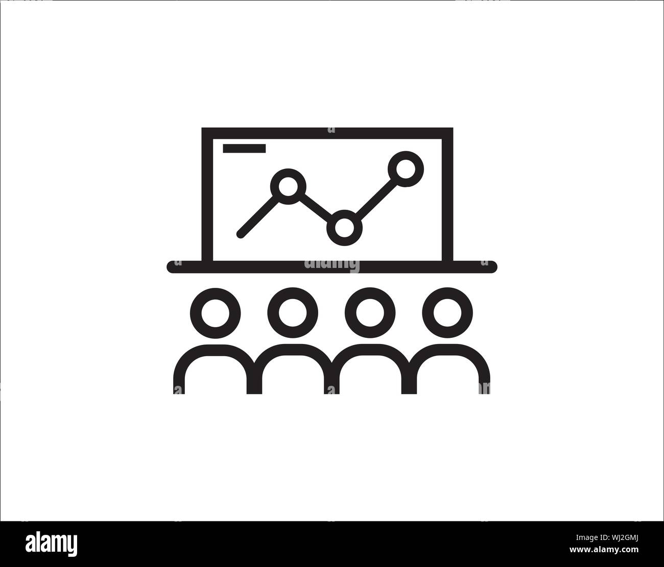 Training icon teacher learner classroom hi-res stock photography and ...