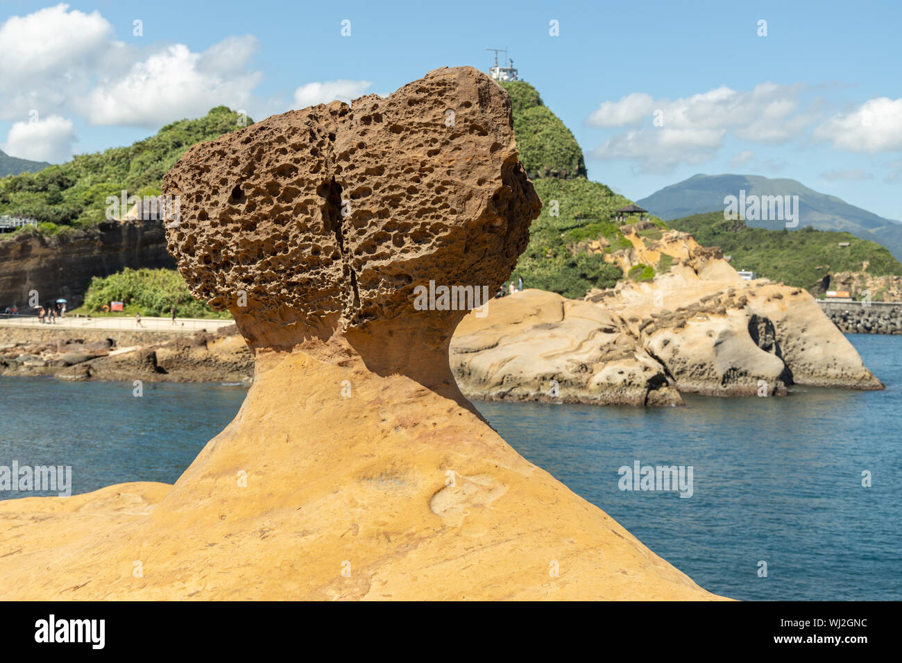 Beautiful rock formation at Yehliu Geopark, New Taipei city, Taiwan ...