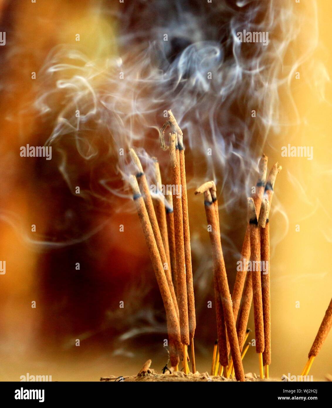Burning incenses hi-res stock photography and images - Alamy