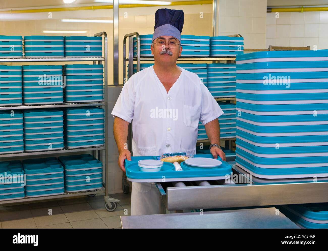 Hospital kitchen porter hi-res stock photography and images - Alamy