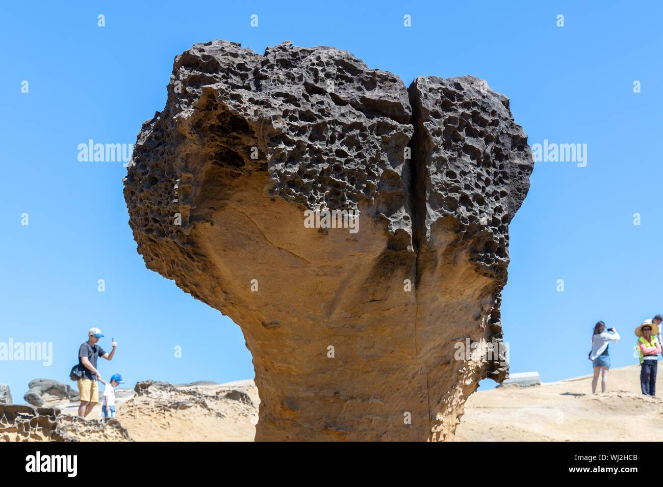 Beautiful rock formation at Yehliu Geopark, New Taipei city, Taiwan ...