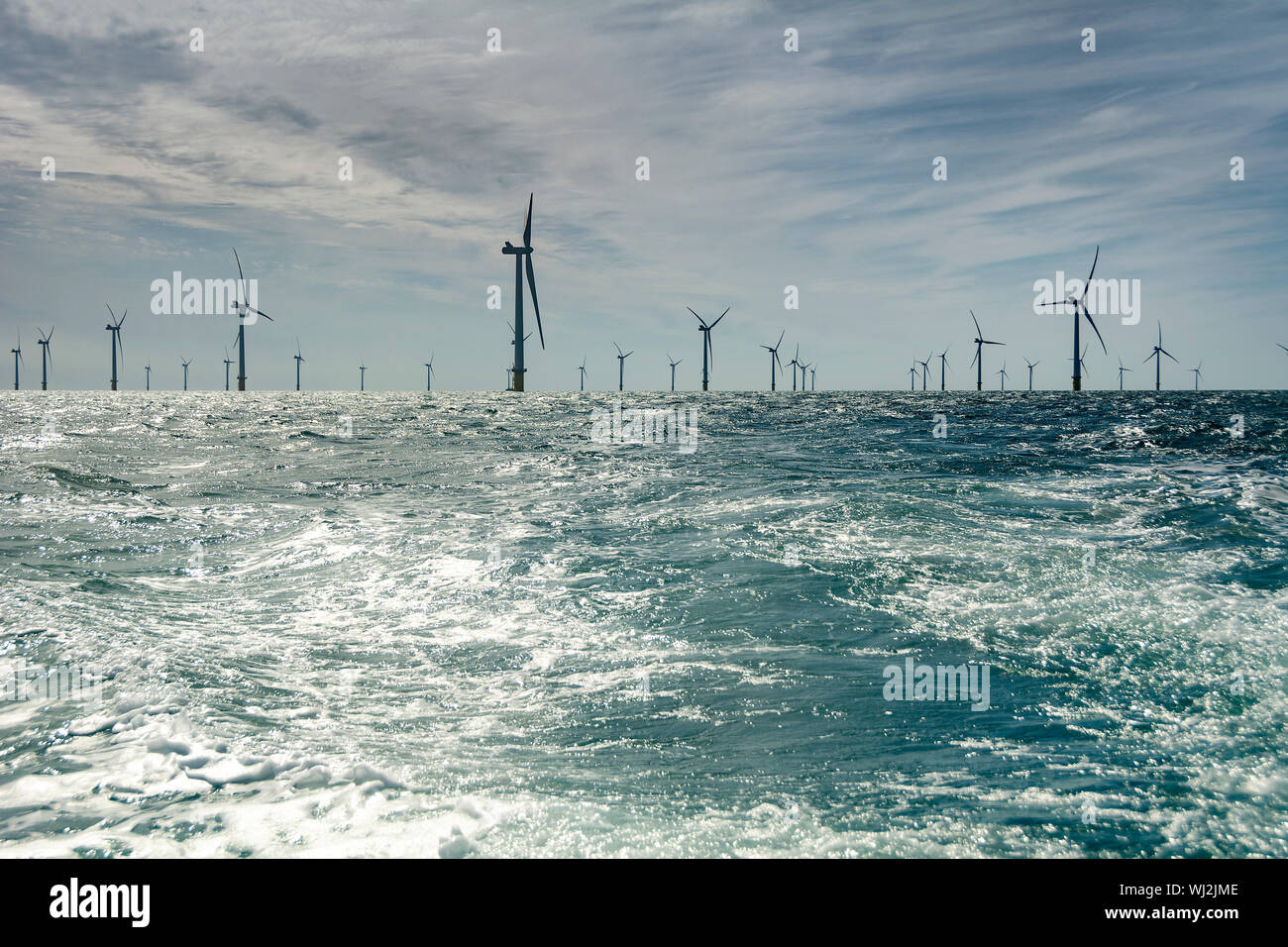 Offshore wind farm in sea hi-res stock photography and images - Alamy