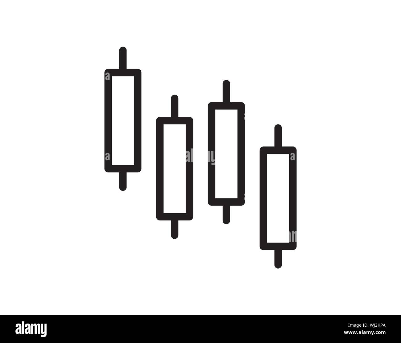 Fluctuation linear icon. Modern outline Fluctuation logo concept on ...