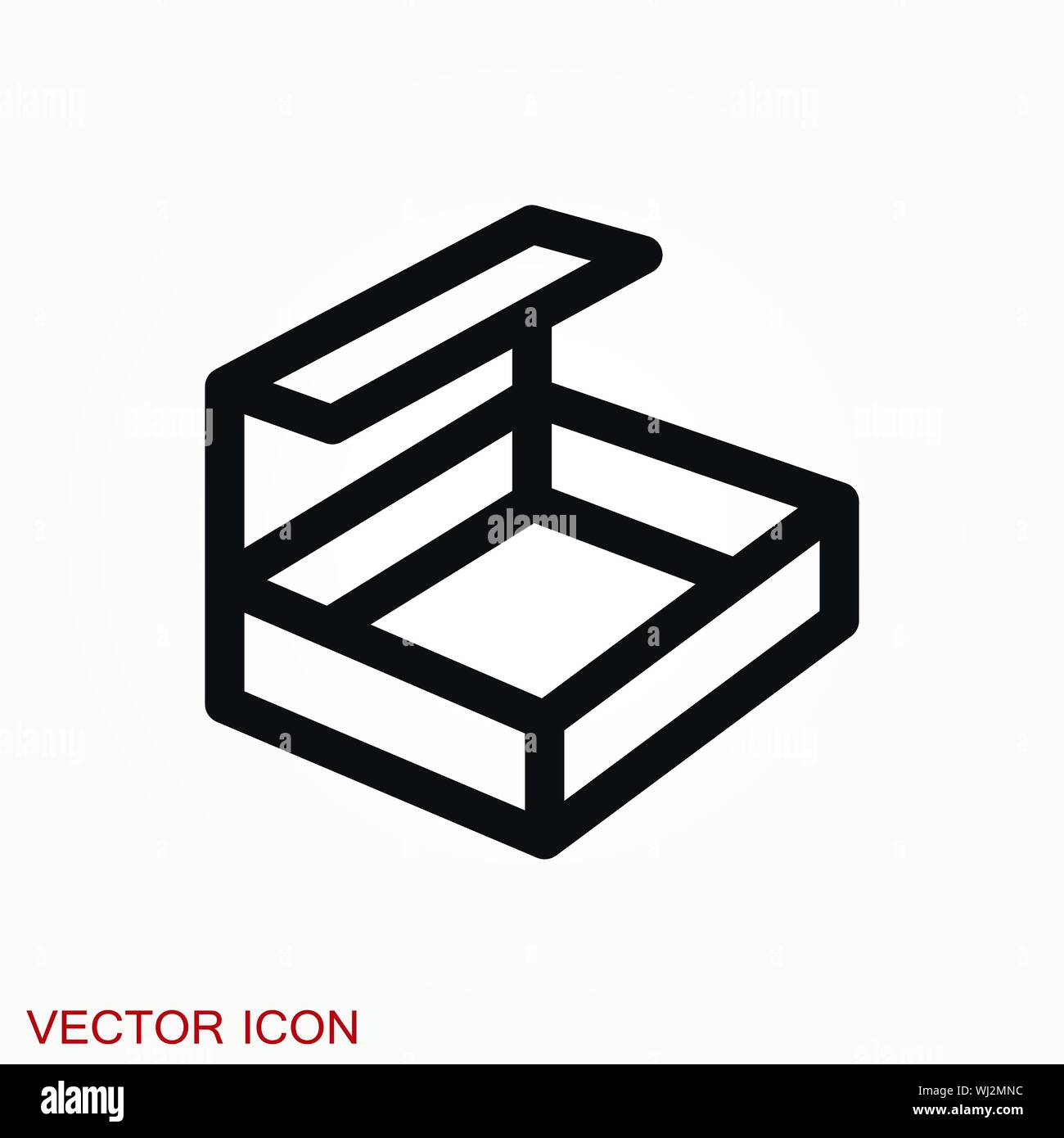 Box icon or logo in modern style Stock Vector Image & Art - Alamy