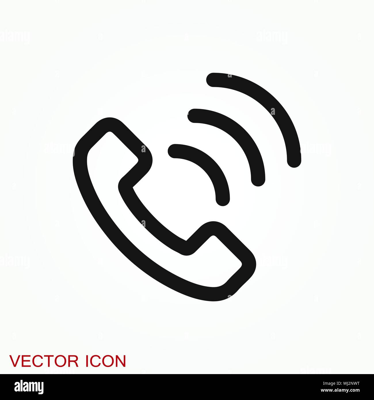 Call icon in trendy flat style isolated on background Stock Vector ...