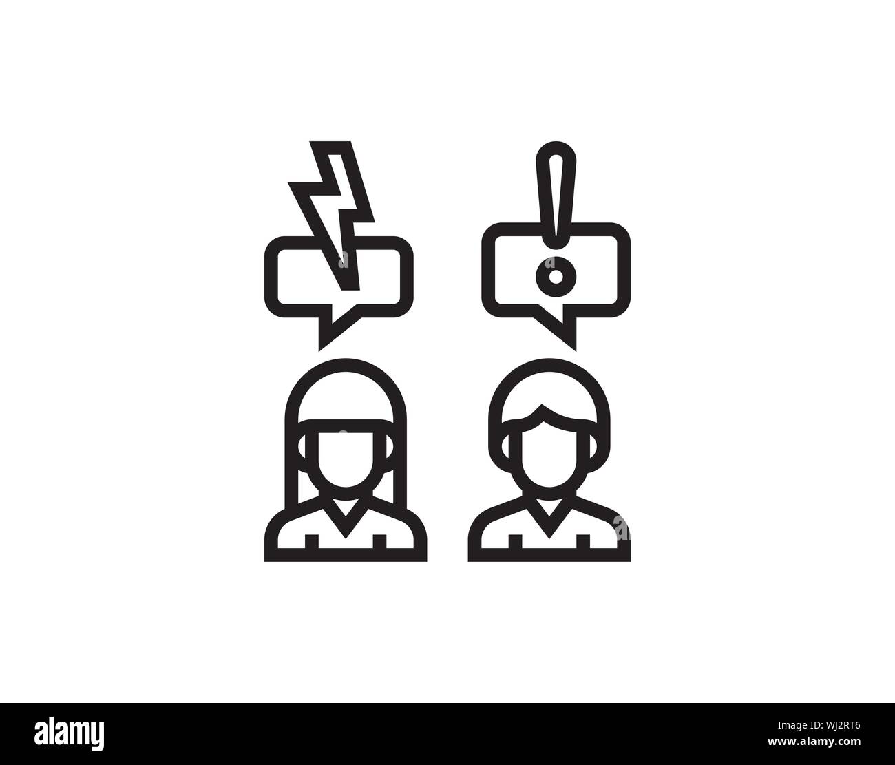 Arguing vector vectors Stock Vector Images - Alamy