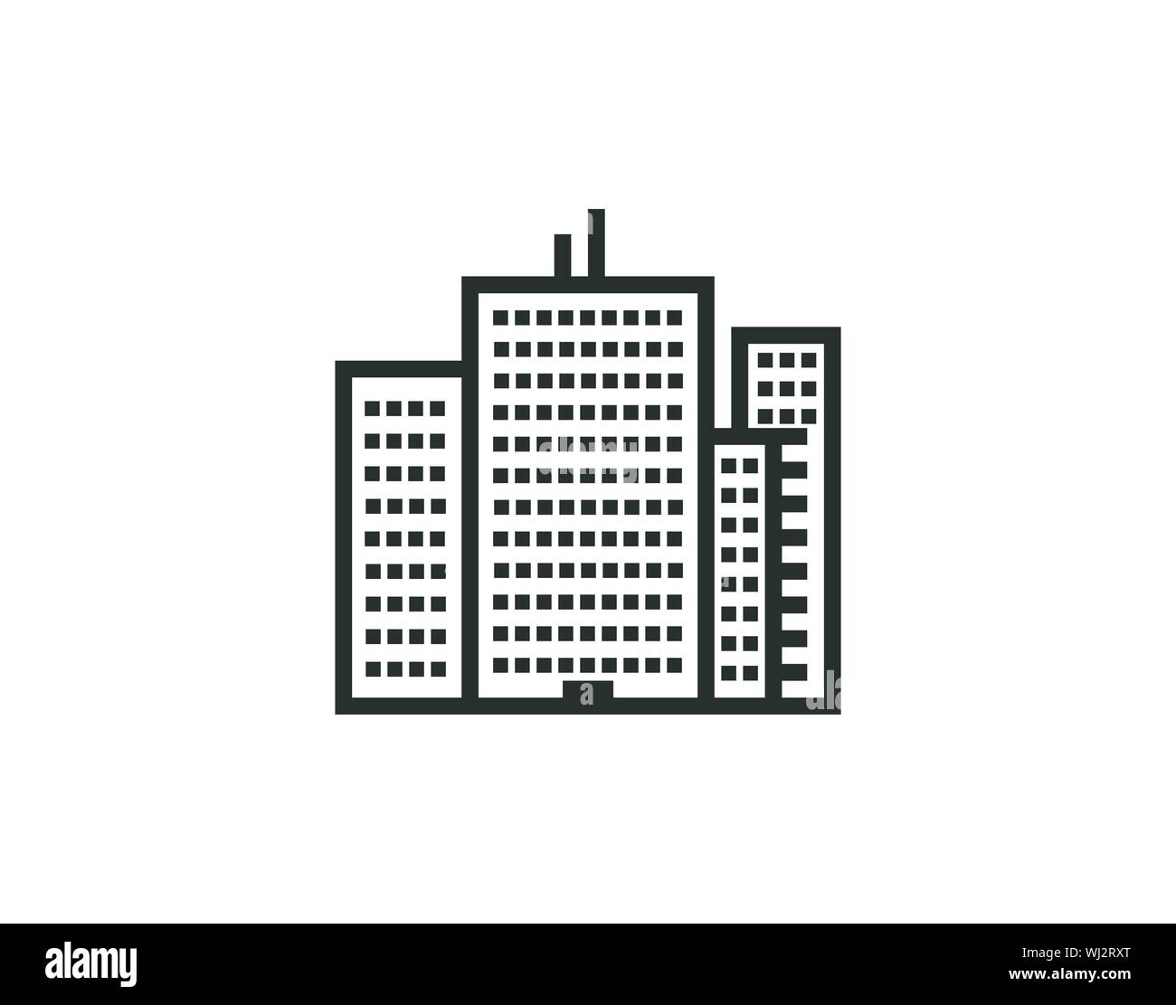 Residential apartment building exterior Stock Vector Images - Alamy