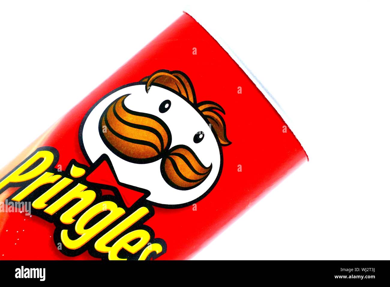 PRINGLES Original, Potato Chips on white background Stock Photo - Alamy