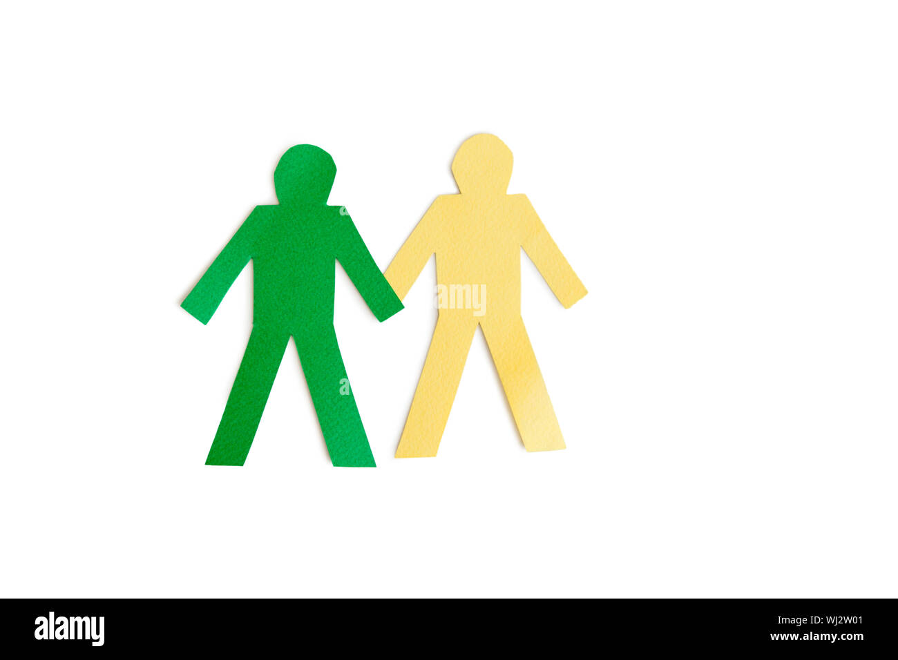 Two stick figures holding hands hi-res stock photography and images - Alamy
