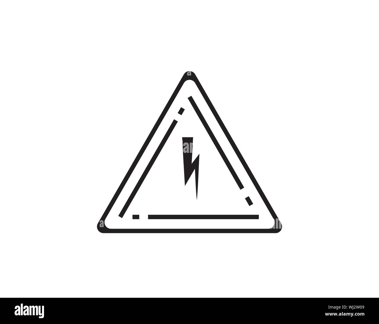 Triangle notification signal Cut Out Stock Images & Pictures - Alamy