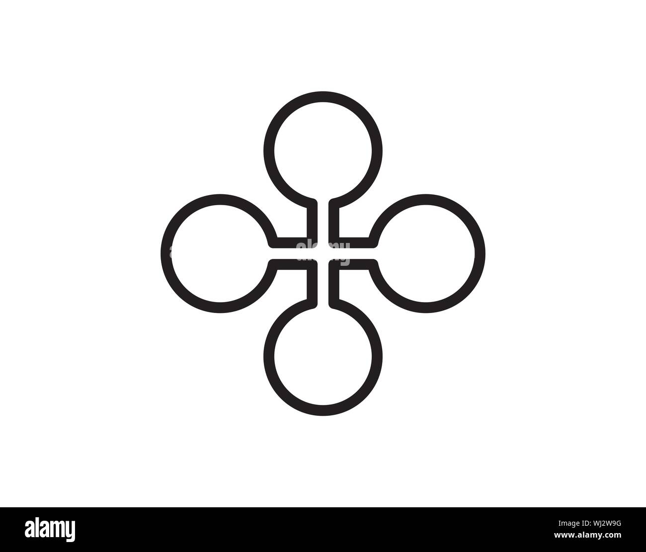 Nodes vector icon modern Stock Vector Images - Alamy