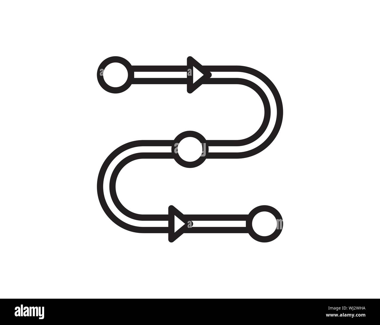 distance icon illustration isolated vector sign symbol - Vector Stock ...