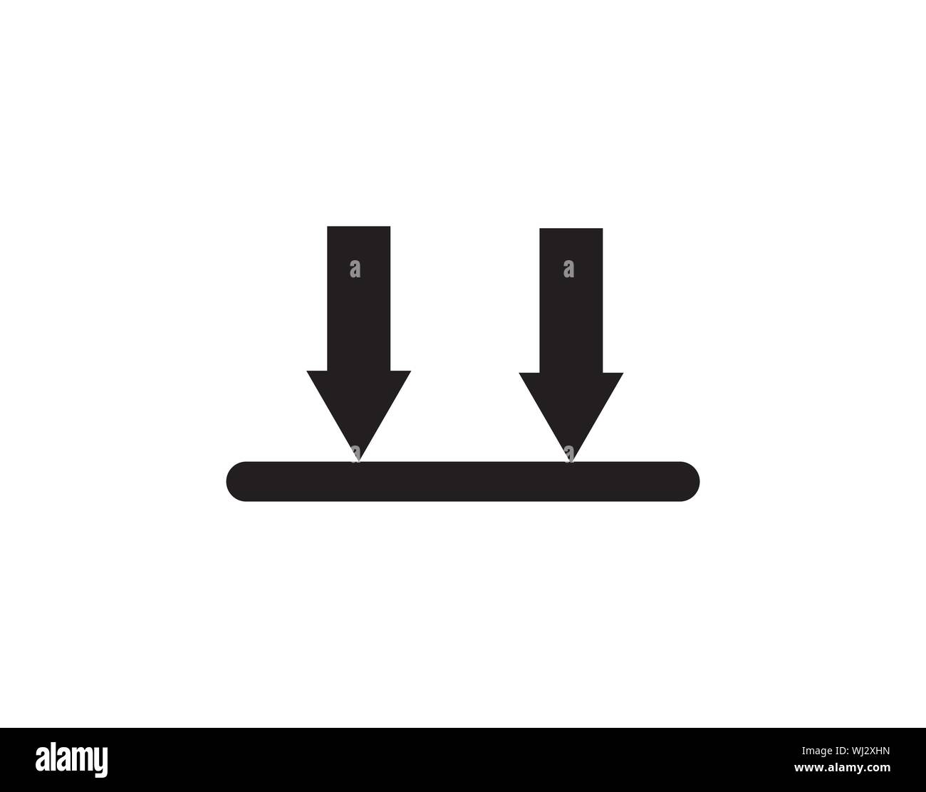 Down arrows Black and White Stock Photos & Images - Alamy