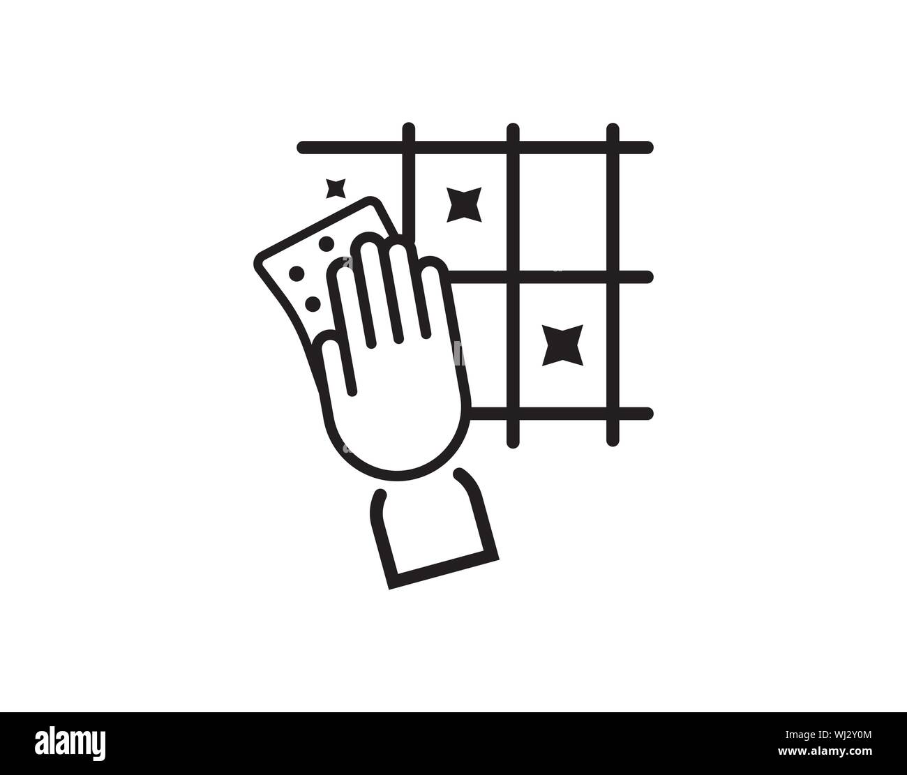 Hand sponge icon outline Stock Vector Images - Alamy