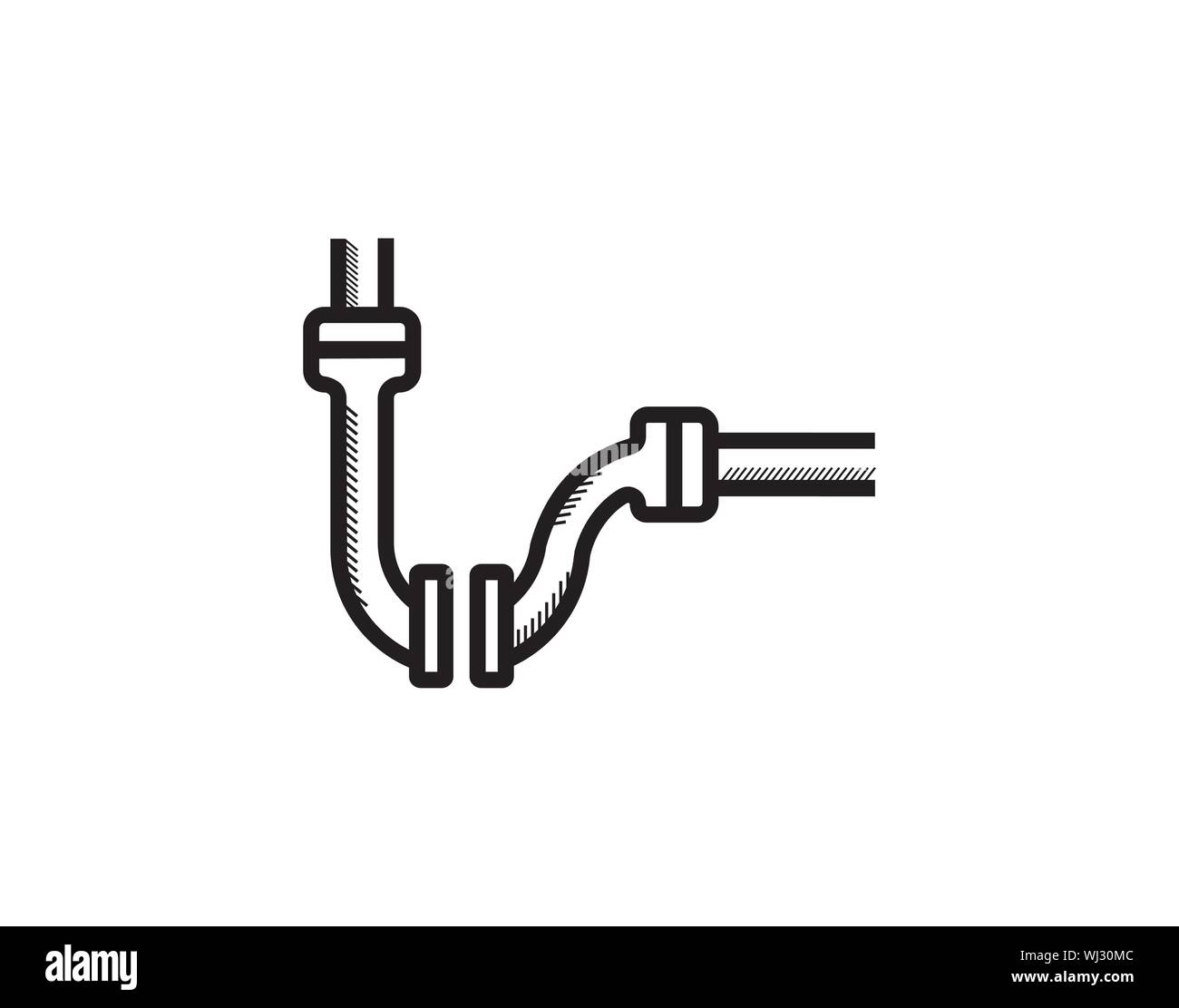 Drain installation icon - vector Stock Vector Image & Art - Alamy