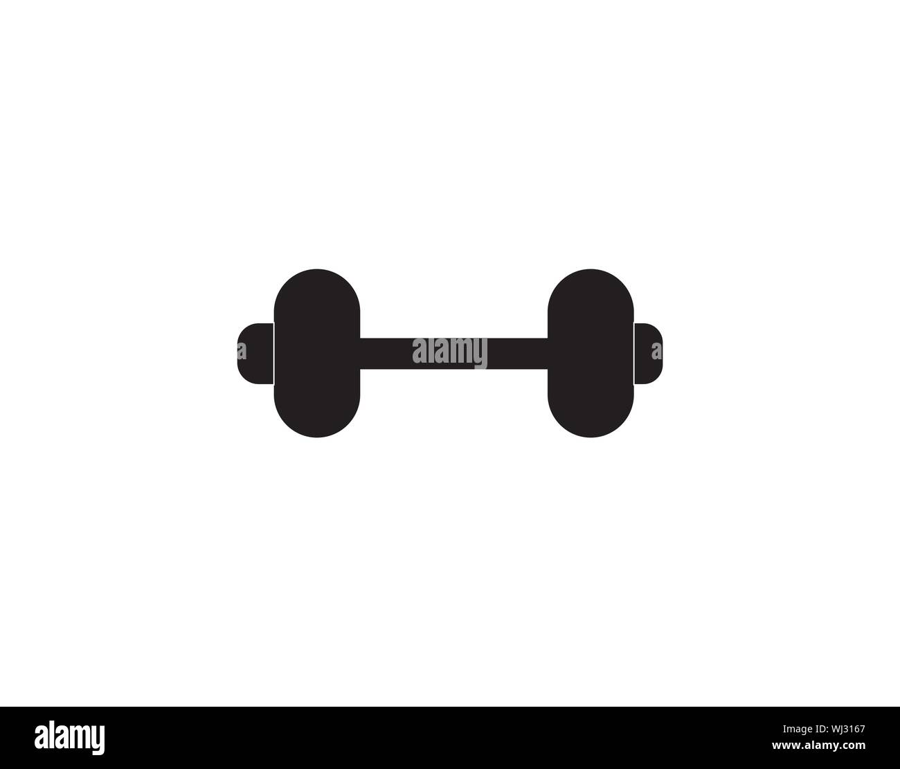 Dumbbell Icon Black