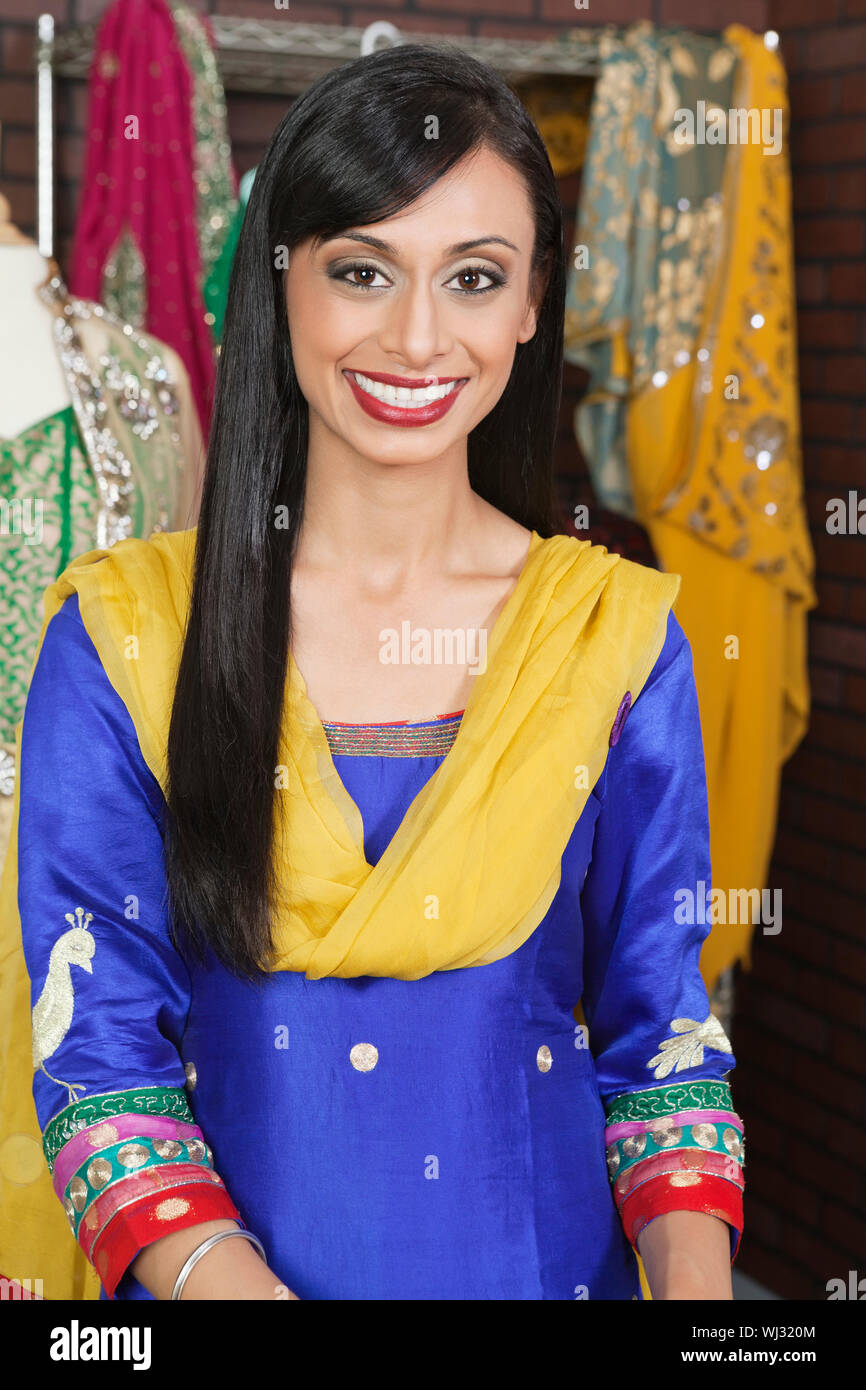 Indian women portrait fashion designer hi-res stock photography and ...