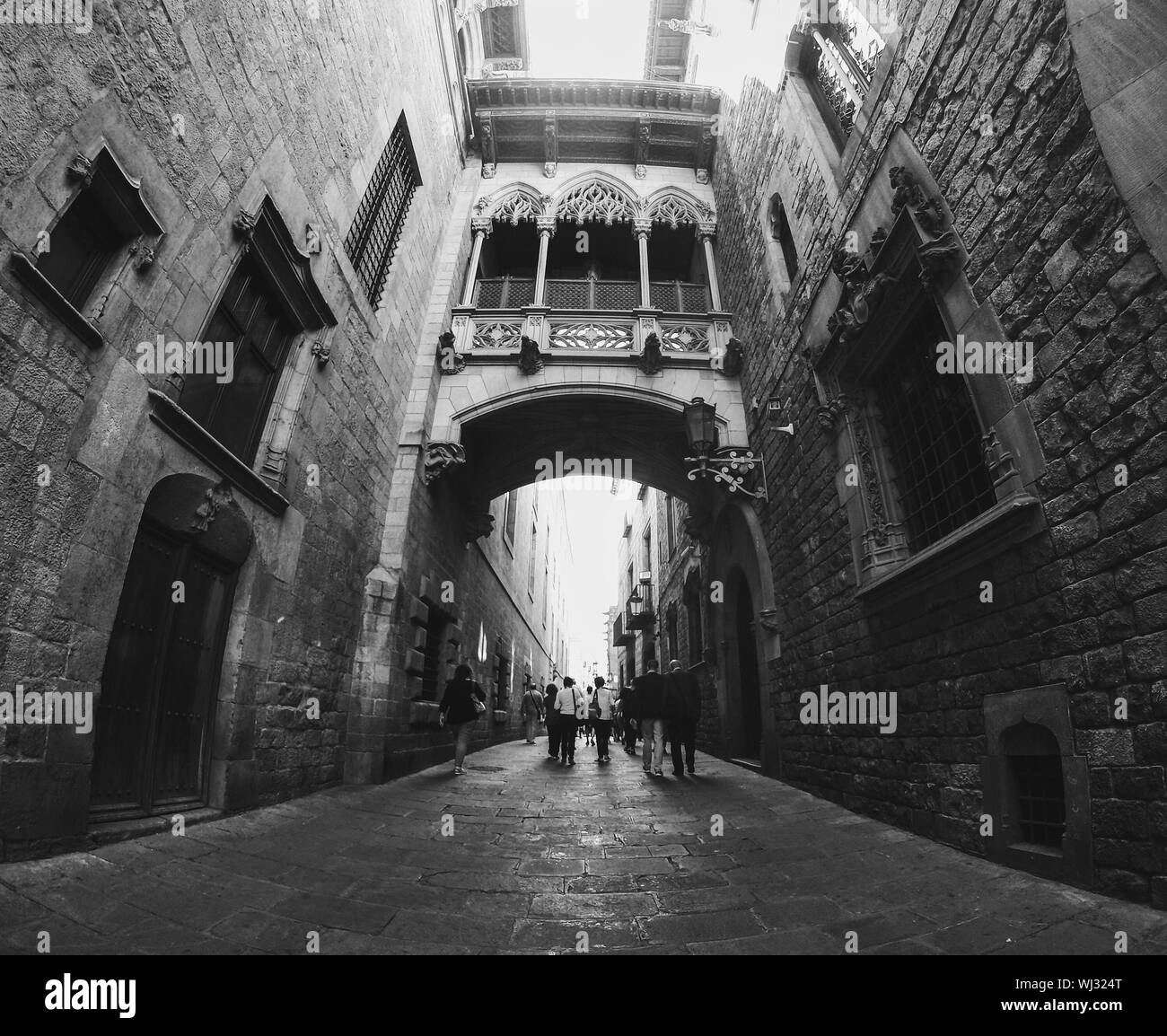 Group of people fish eye hi-res stock photography and images - Alamy