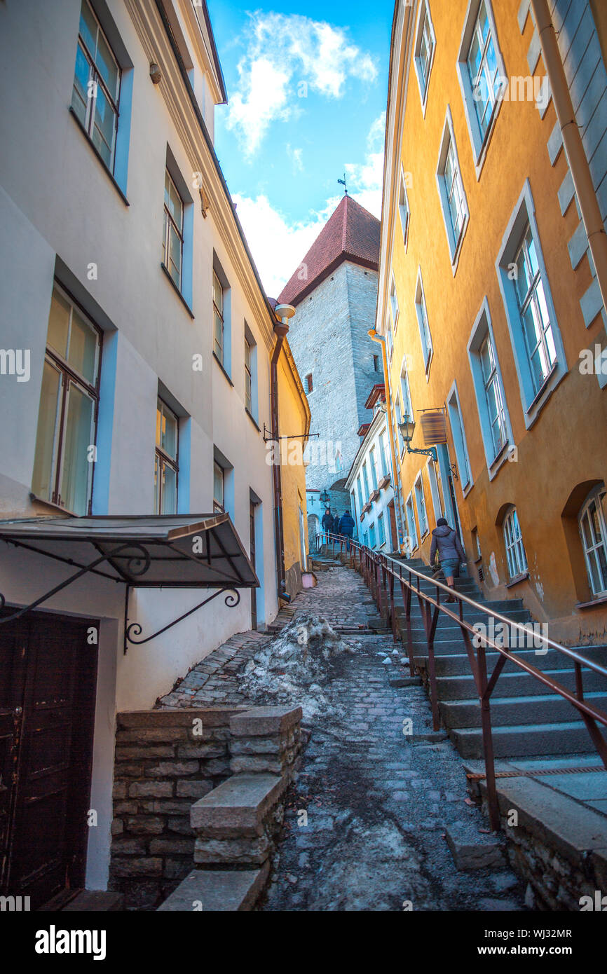 picturesque and very beautiful photos of Tallinn Stock Photo - Alamy