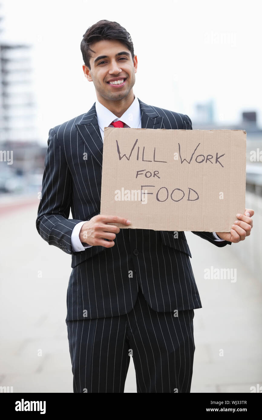 Will work for food sign hi-res stock photography and images - Alamy