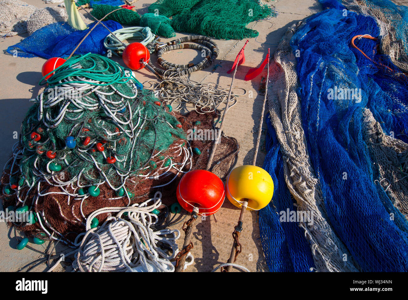 Formentera Balearic Islands fishing tackle nets longliner trawler ...