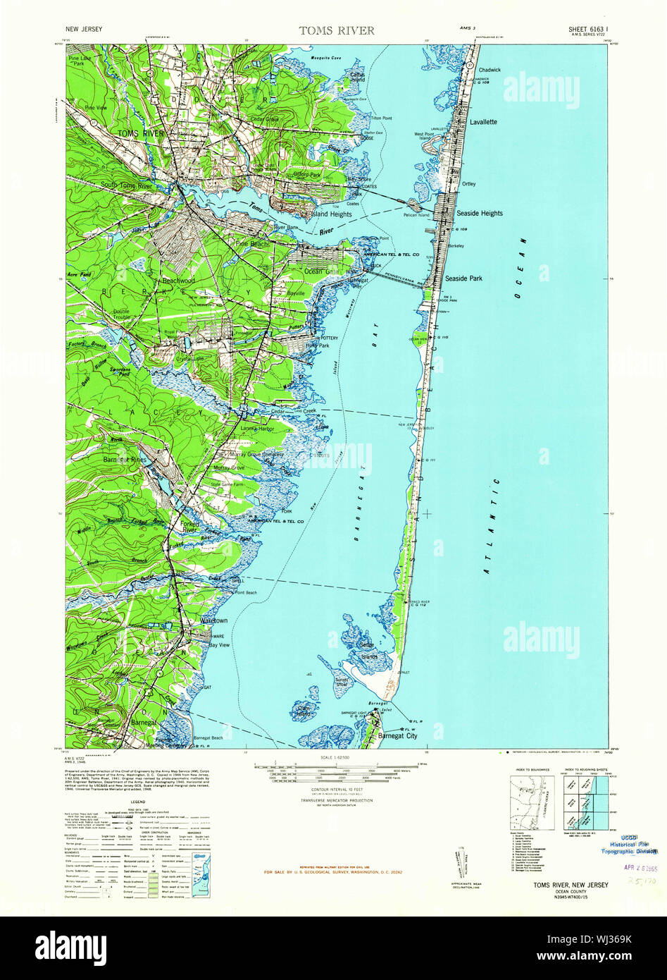 Map of toms river hi-res stock photography and images - Alamy
