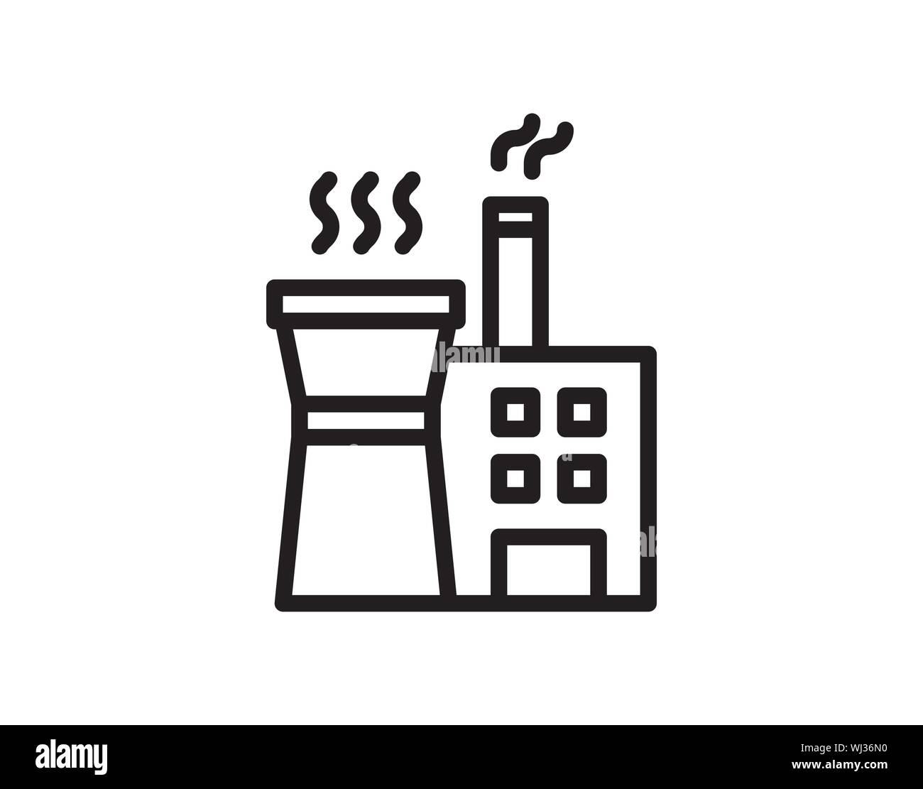 Industry icon vector vectors hi-res stock photography and images - Alamy