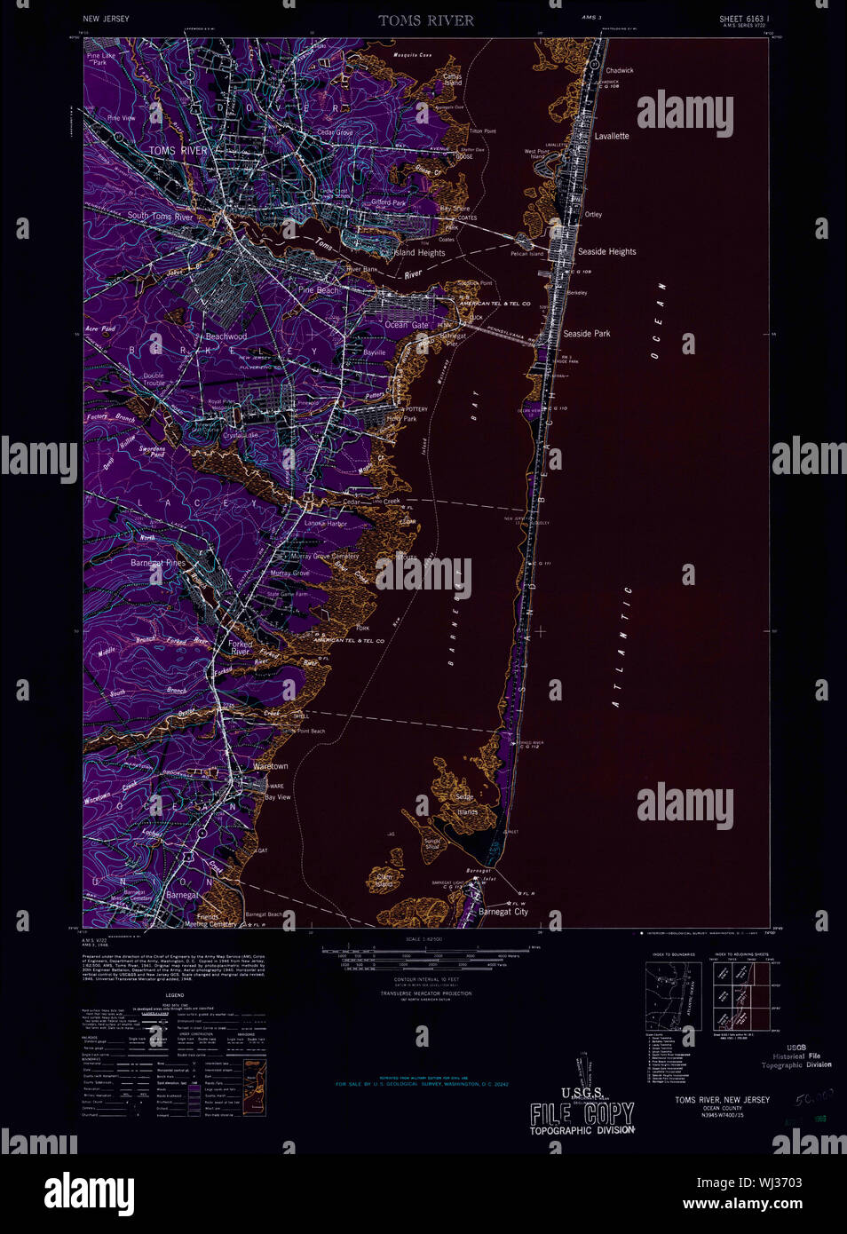Map of toms river hi-res stock photography and images - Alamy