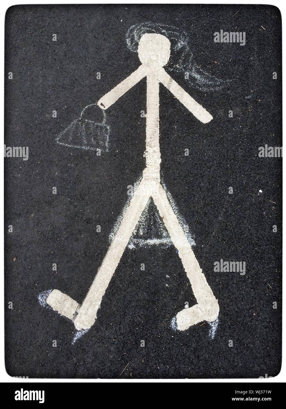 Female pedestrian crossing street hi-res stock photography and images ...