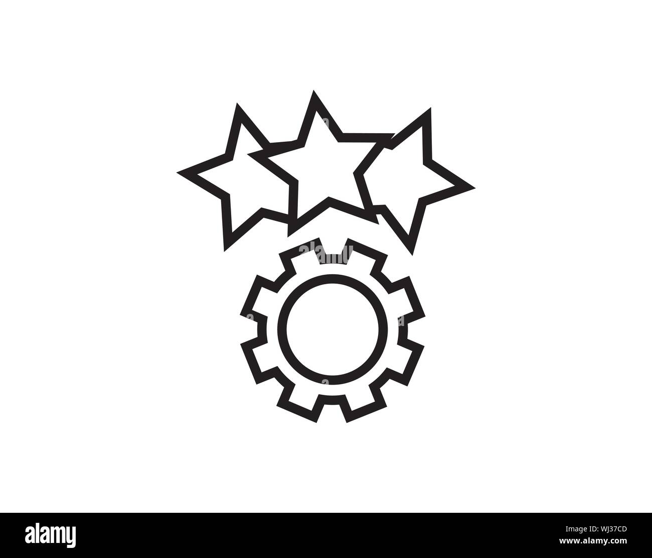 Settings process line icon Stock Vector Images - Alamy