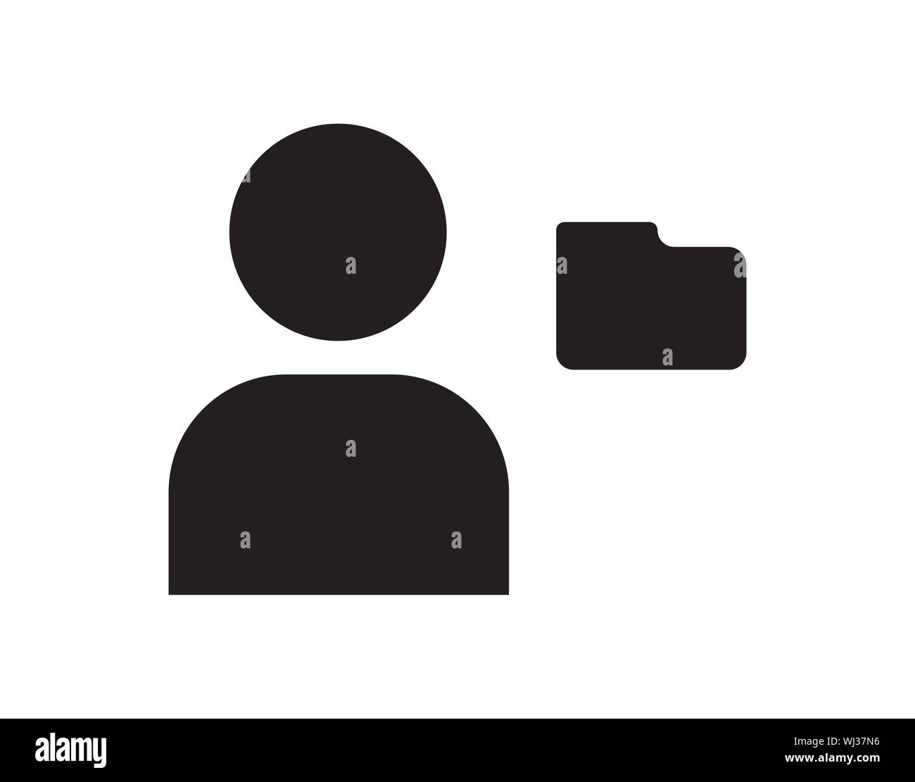 User document folder icon vector image Stock Vector Image & Art - Alamy