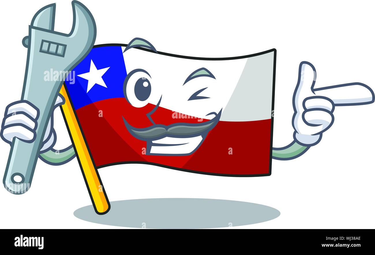 Chile flag in official Cut Out Stock Images & Pictures - Alamy