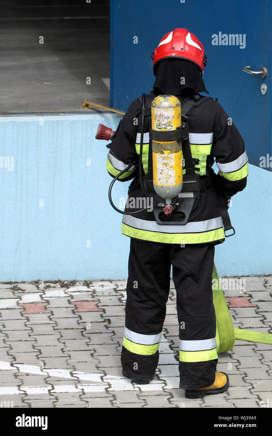 Fire protection mask hi-res stock photography and images - Alamy