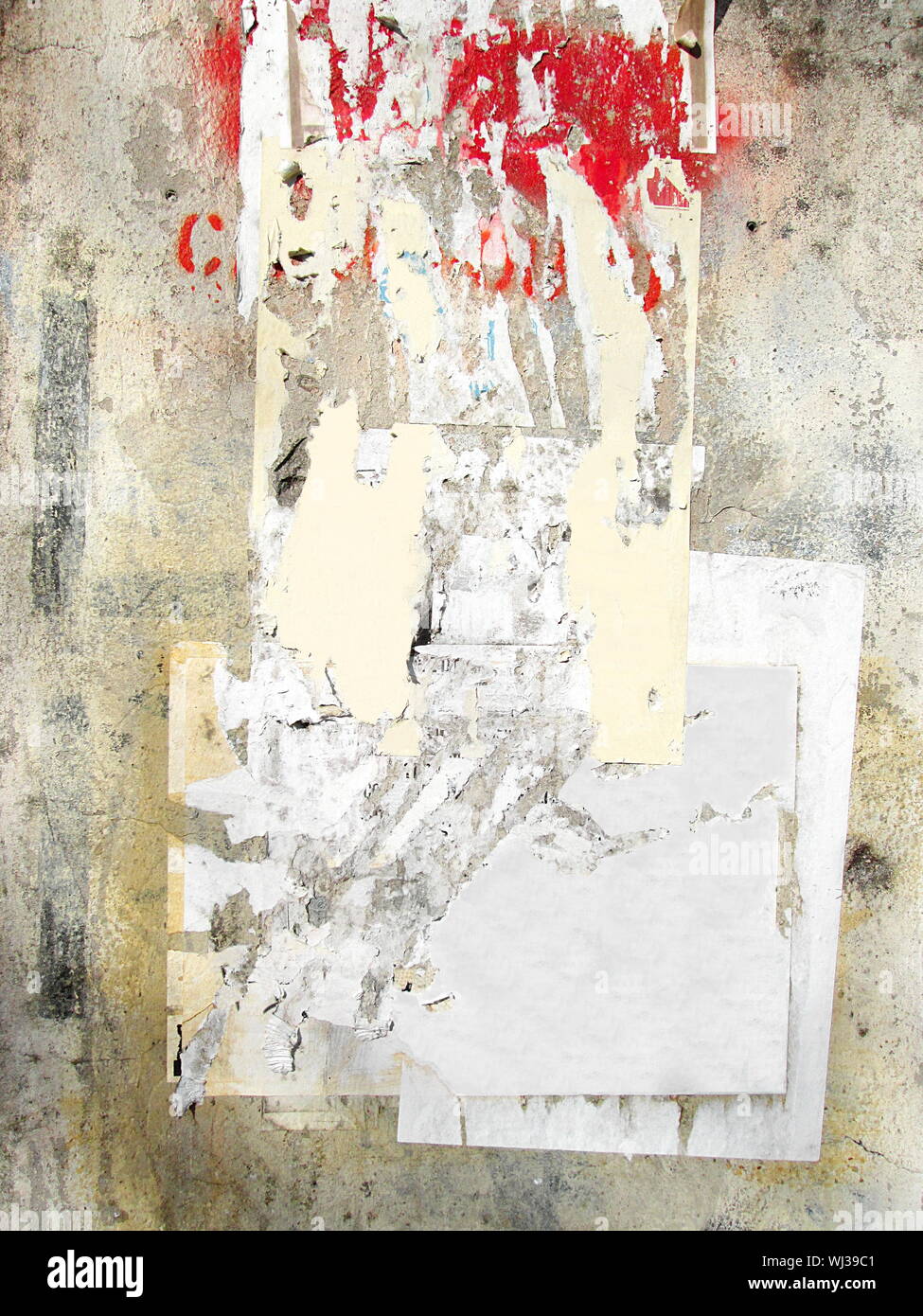 Torn posters on wall hi-res stock photography and images - Alamy