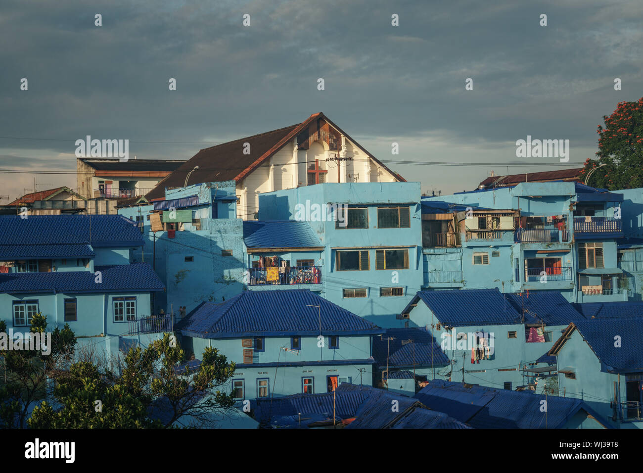 Blue village arema malang east java hi-res stock photography and images ...